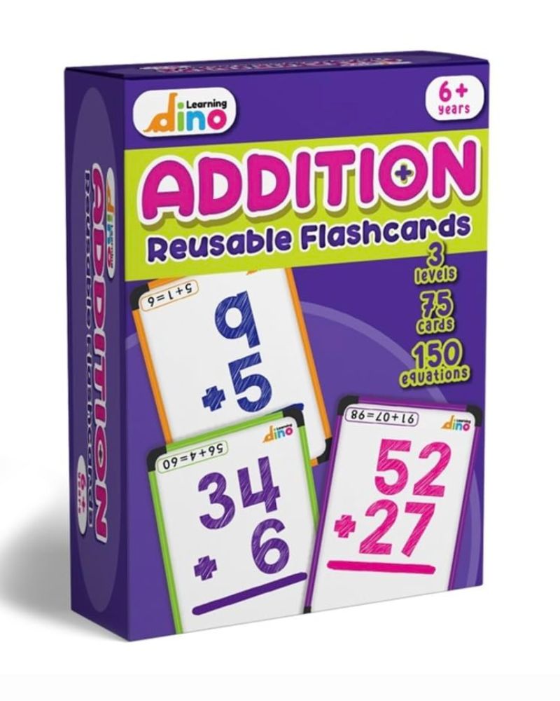 Math Flash Cards for Addition - 1st Grade, 2nd Grade, 3rd Grade Math