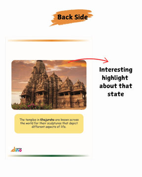 World Country Flags and India State and Capital Flashcards Combo For k
