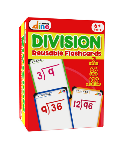 Division Flashcards - 1st Grade, 2nd Grade, 3rd Grade
