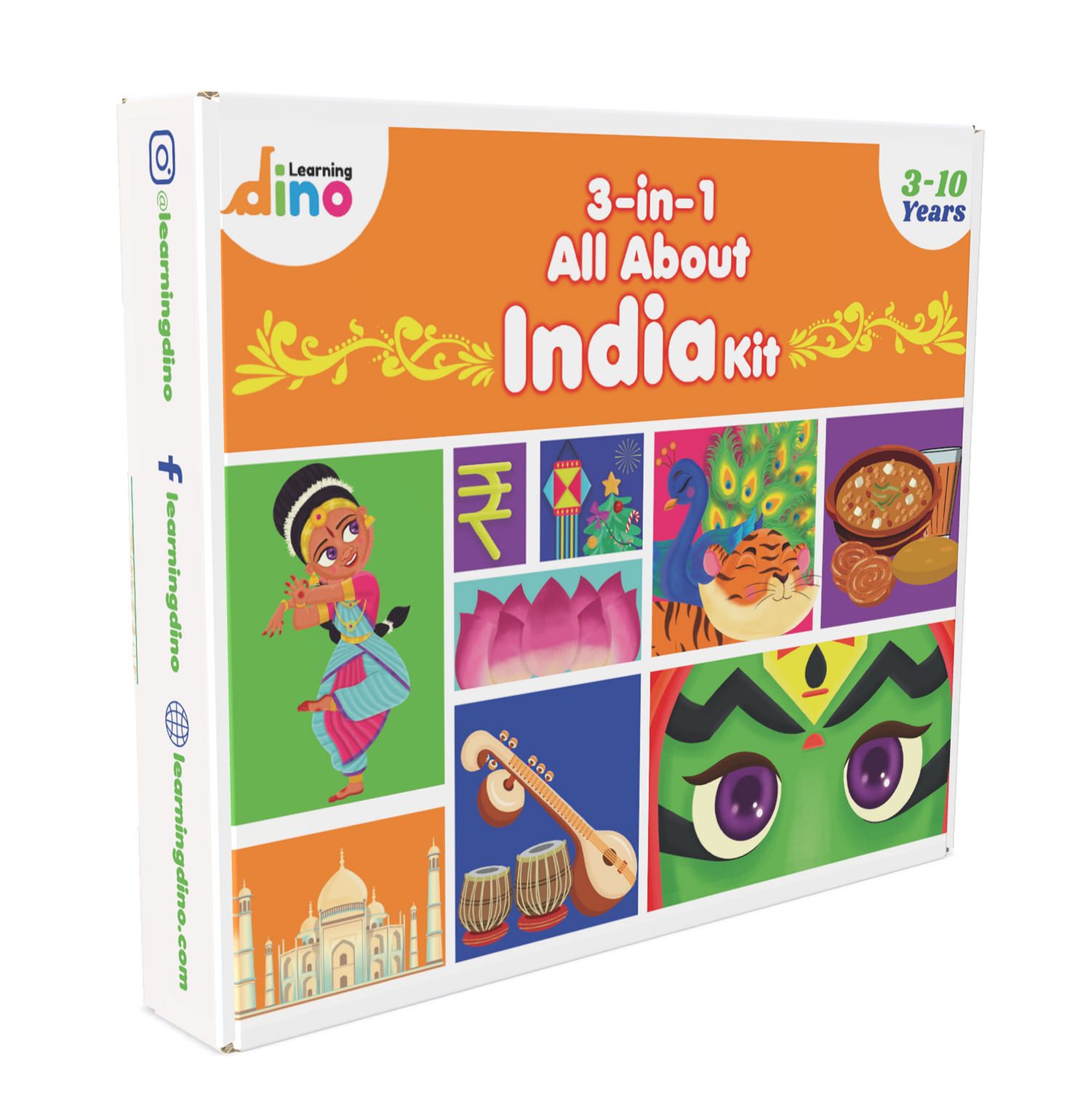 3 in 1 All About India Kit | General Knowledge (GK) Kit For Kids (Ages